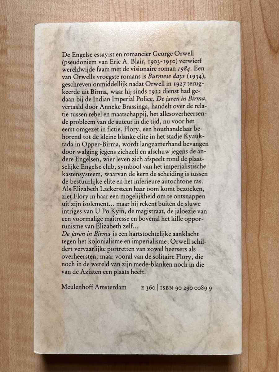 De jaren in Birma, George Orwell | 9789029000895 | Boeken | bol.com