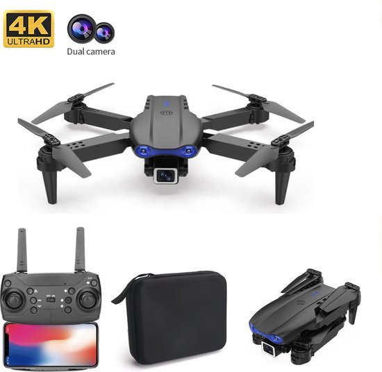 iTeck E99 opvouwbare drone met camera - Inclusief opbergtas en 3 accu's ...