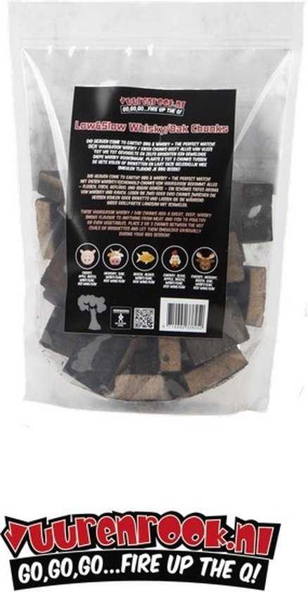 Vuur&Rook Low&Slow Whisky / Eiken Chunks 1,5 kg | bol