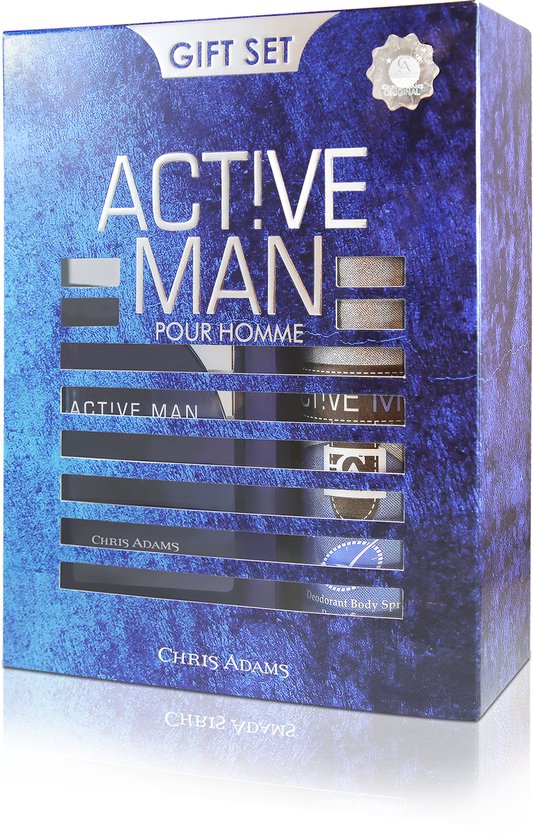 Chris Adams Active Man Pour Homme Eau de Parfum 100ml + Deodorant ...