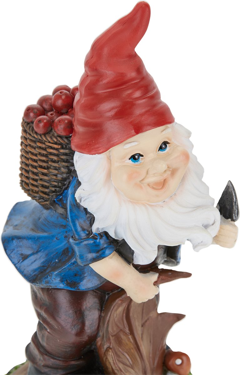 Relaxdays tuinkabouter met bessenmandje - kabouterbeeld - oogstende ...