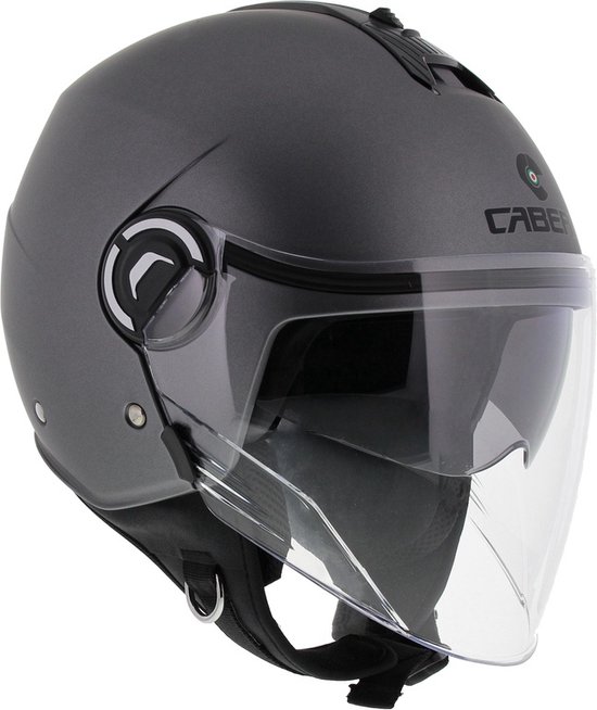 Caberg Helm Jet Riviera V4 mat titanium L - Motorhelm / Luxe ...