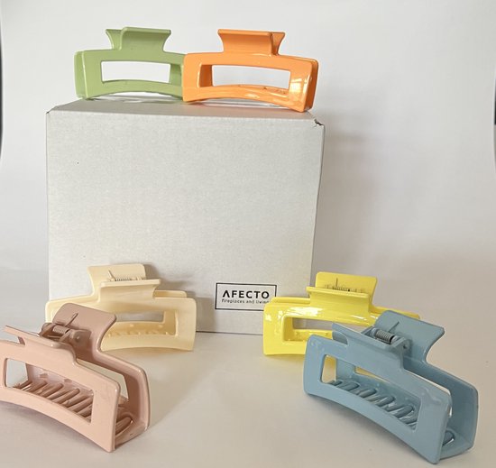 set van 6 haarclips - extra kwaliteit - Haarclips Premium - 6 Stuks ...