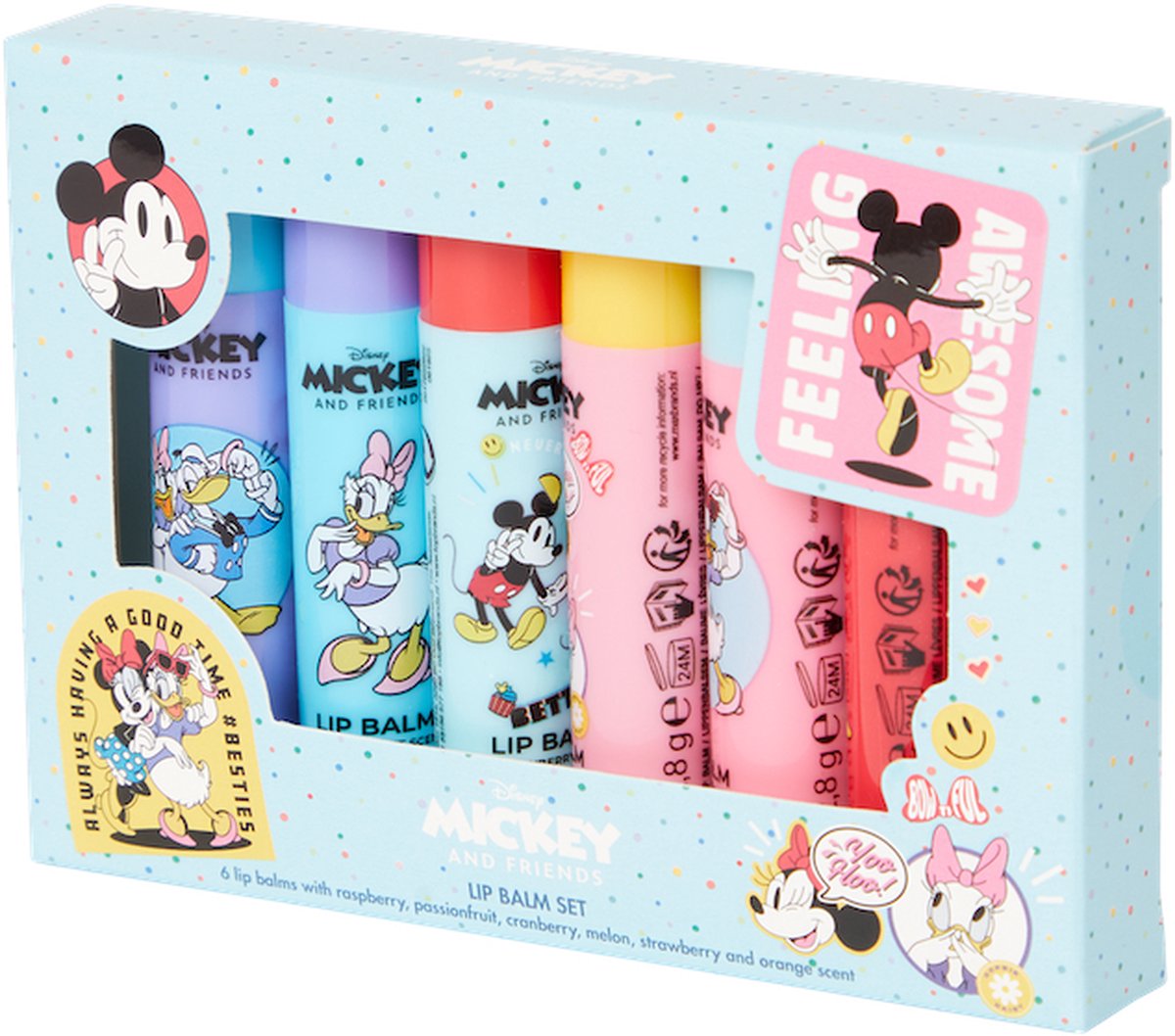 Disney Mickey Mouse Lip Balm Set - Giftset - Lippenbalsem Voor Kinderen ...