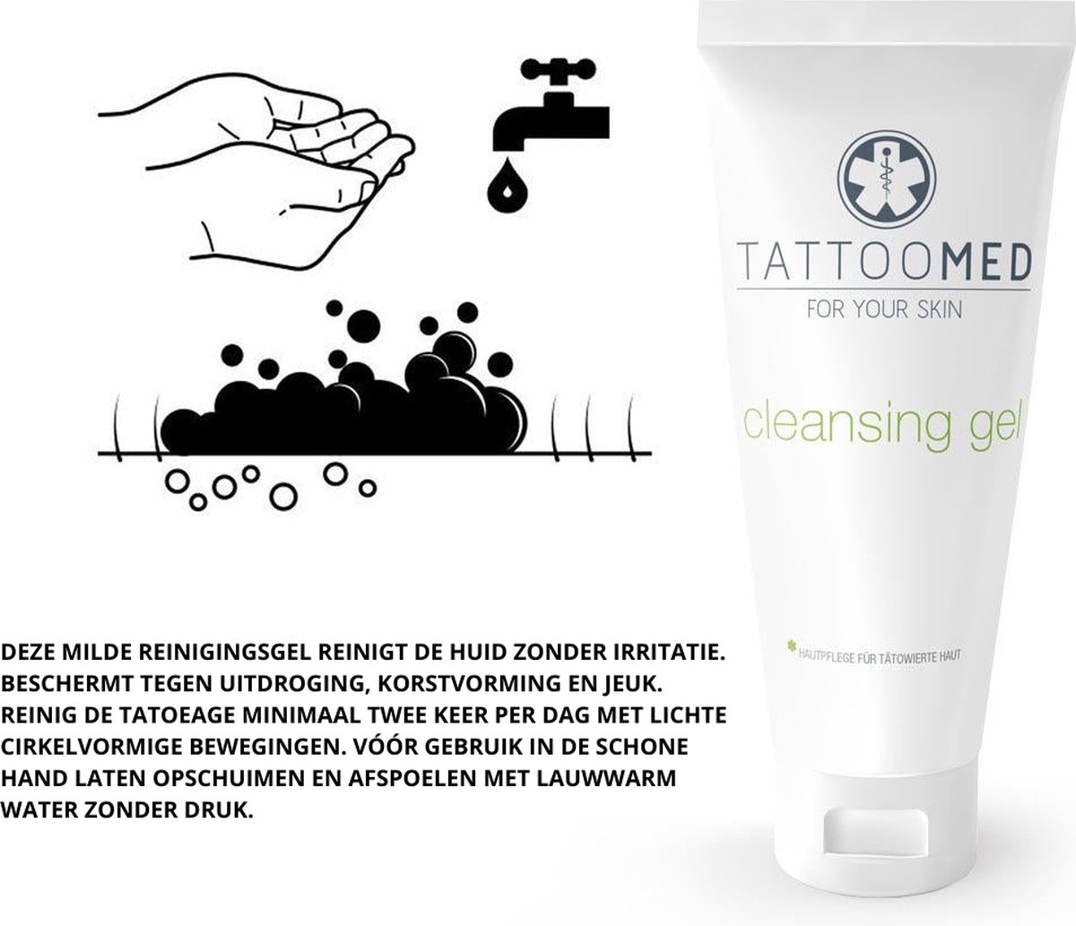 Cleansing gel - pH neutrale tattoo zeep | bol.com