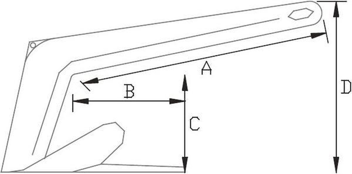 RVS 316 Bruce anker 20 kg | bol.com