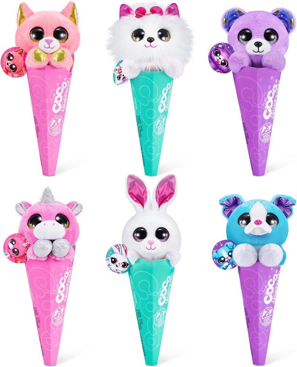 ZURU Coco Surprise Cones met Knuffel Classic | bol