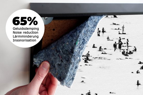 Strand - Zee - Mensen - Zwart wit | bol.com