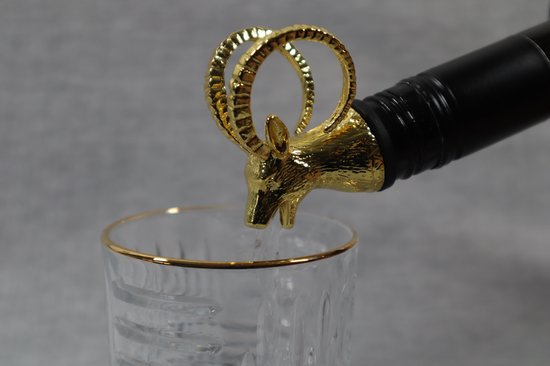 Antiloop schenktuit - Goud - Wijn - Cadeau - Mancave - Fles schenktuit ...