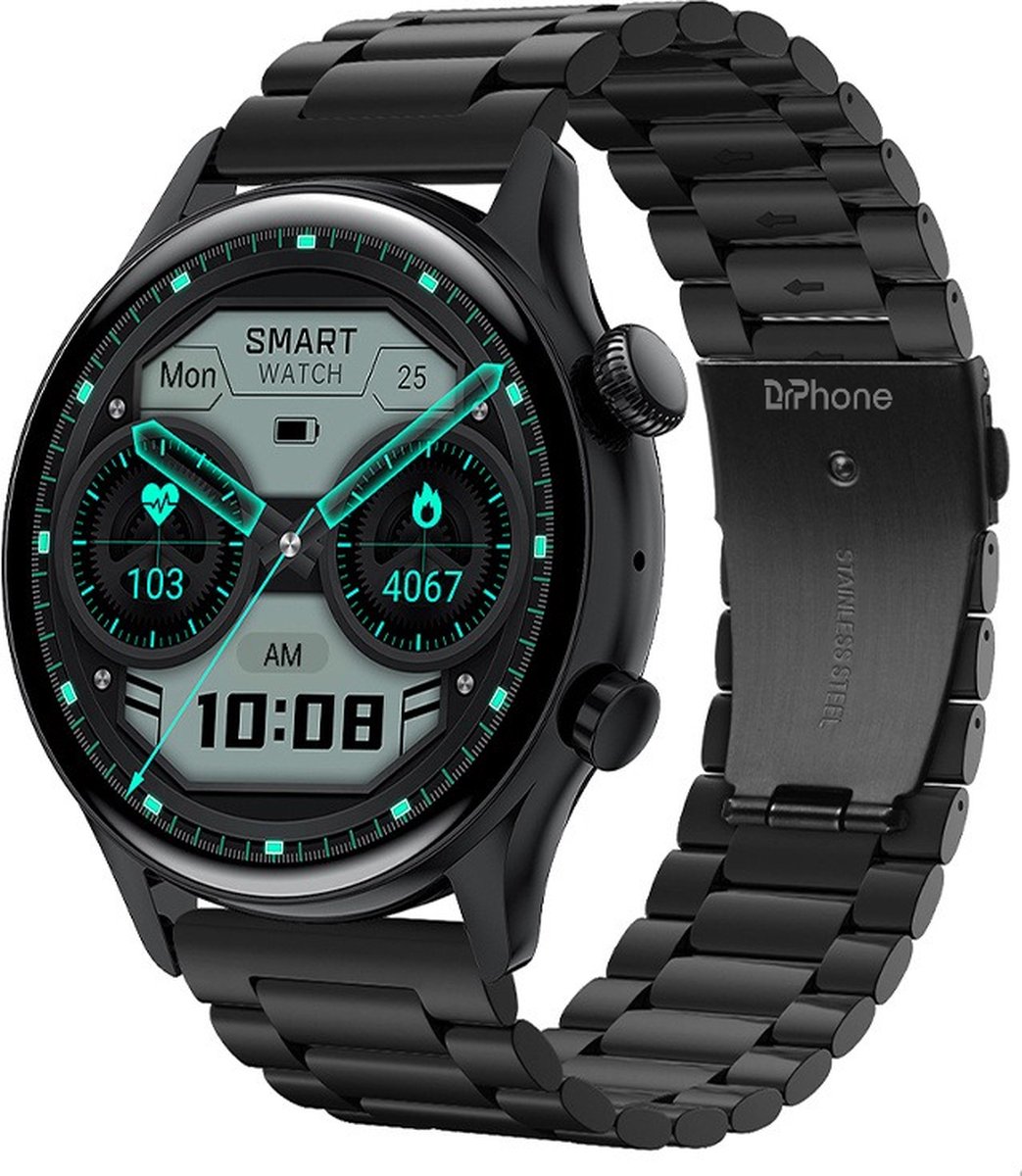 DrPhone DTX Ultra - Vlaggenschip Smartwatch 1.36 Inch AMOLED 390x390 ...