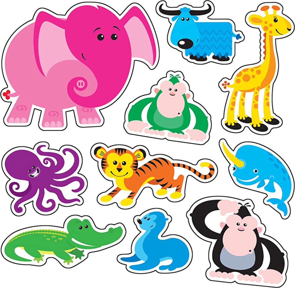 Stickervellen Dieren - Dierenstickers voor Kinderen - Dieren ...
