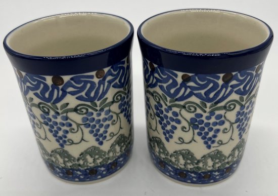 Bunzlau keramiek melk beker 200 ml druif | bol.com