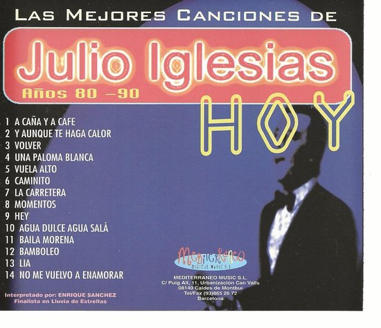 JULIO IGLESIAS - HOY - CD ALBUM, Julio Iglesias | Muziek | bol