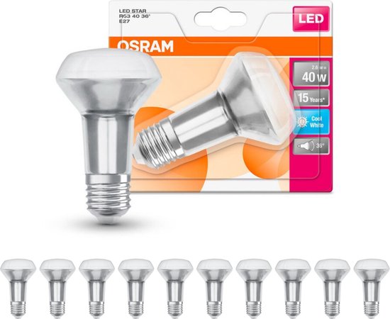 Osram LED Reflectorlampen E27 - R63 - Neutraal wit licht - 2.6W (40W ...