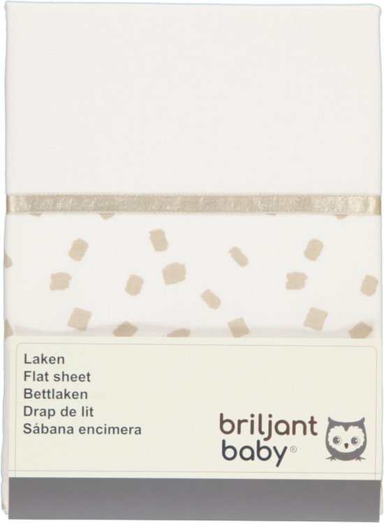 Briljant Baby - Laken Flocks - Zand - 100x150 | bol.com