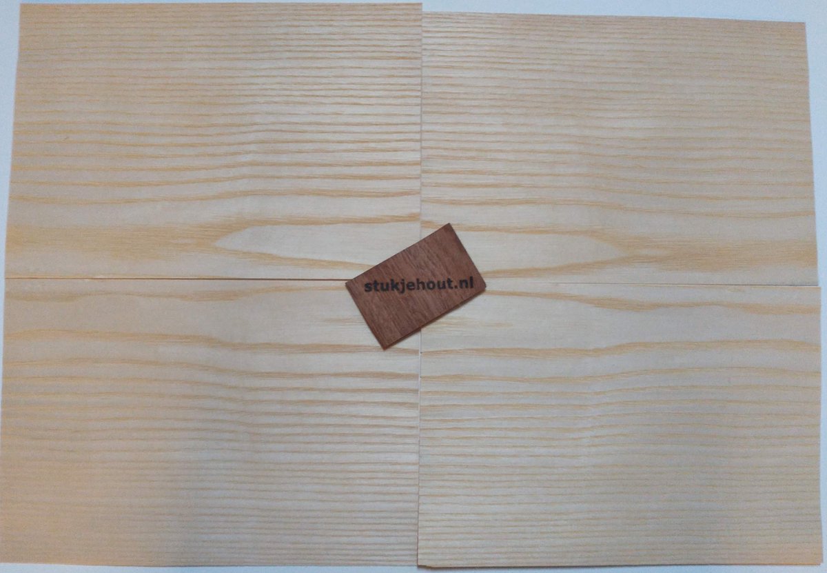 Fineer: Esdoorn fineer 4 vellen van ca 20 bij 30 cm | bol.com