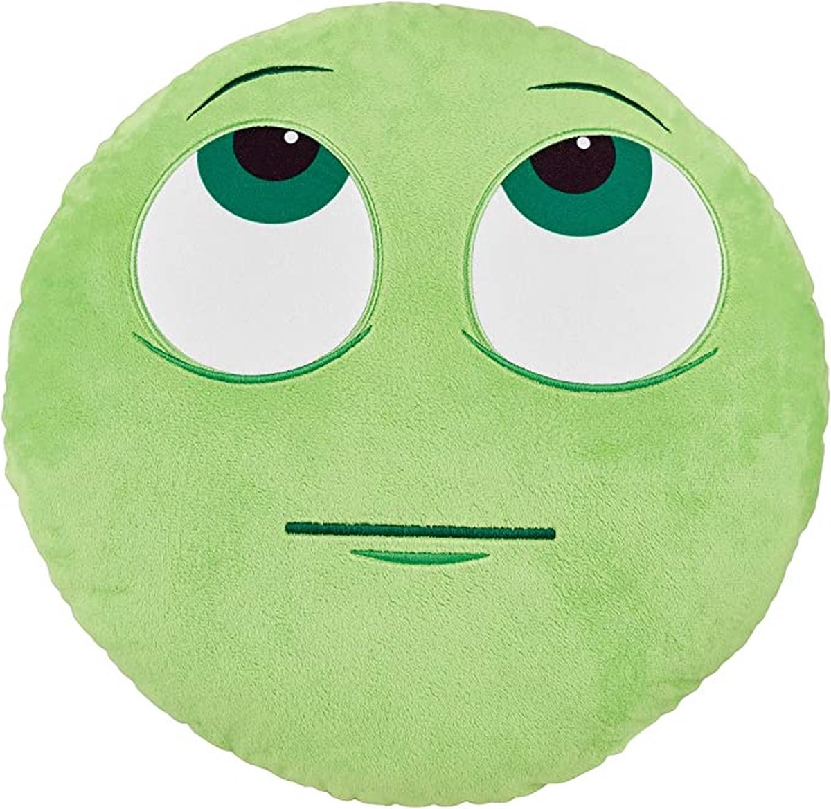 Emotion Z4U 32,5cm rond - Kussen - Emotie - Emoticon - Groen | bol.com