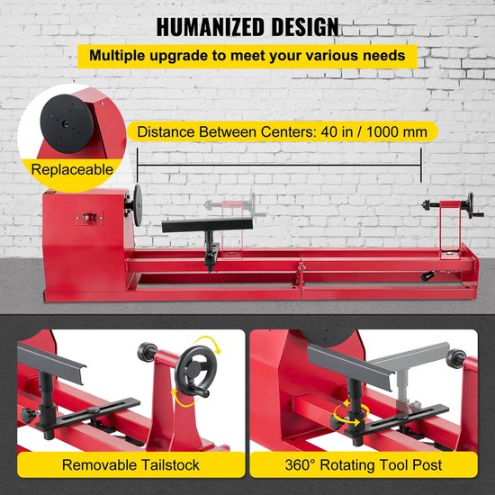 VEVOR® Houtdraaibank - Houtdraaien - Woodturning - Mini Draaibank ...