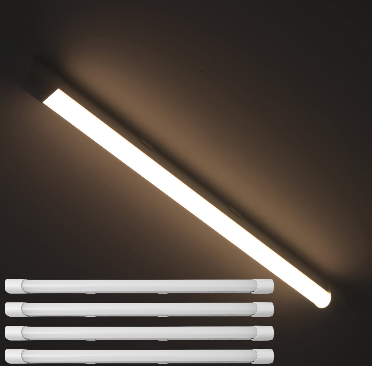 Indoor LED TL Verlichting set 60 cm - Compleet armatuur incl. LED TL ...