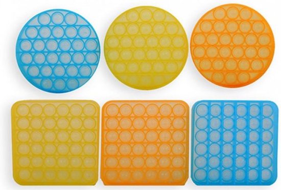 POP IT - FIDGET TOYS - MET GLITTERS - assorti | bol