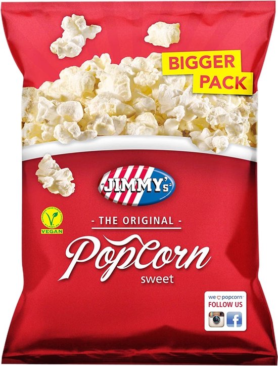 JIMMY's Popcorn - Zoet - Sharing bag - 1 stuk | bol.com