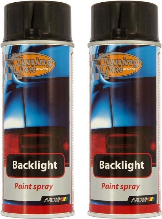 Voordeelverpakking: MoTip Backlight Transparant Spray Spuitbus Zwart ...