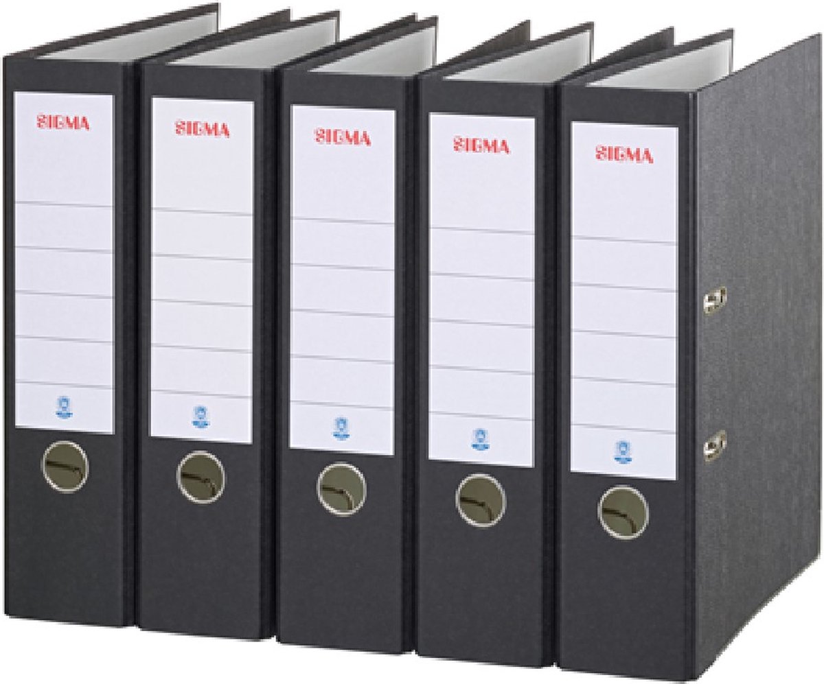 Sigma Ordner A4 - SMAL -zwart - 5 stuks | bol