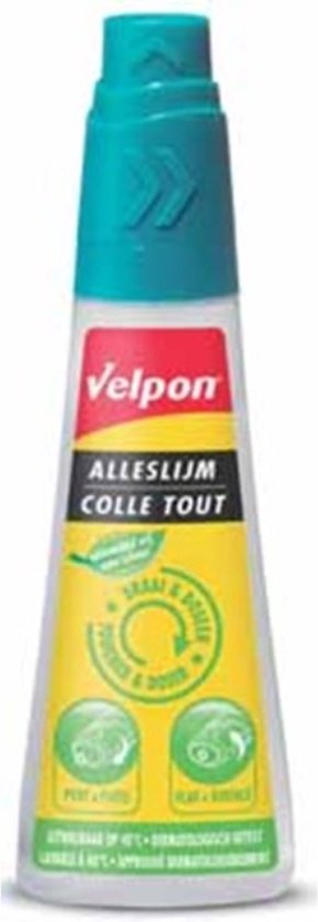 Alleslijm Velpon 90ml Draai & - Doseer oplosmiddelvrij | bol