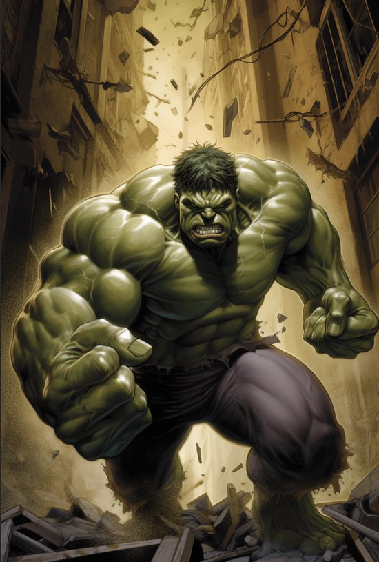 Marvel Poster - Hulk - Film Poster - Portret - 61x91 | bol.com