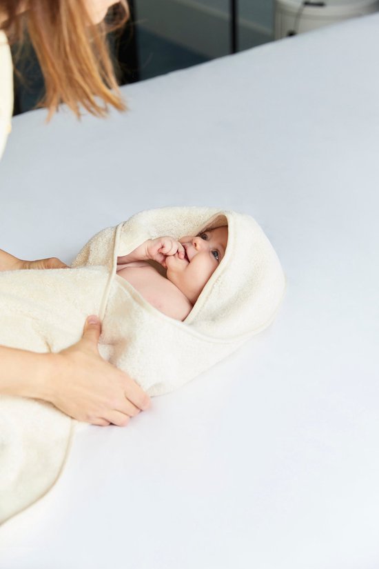 Torres Novas 1845 Poncho / Badcape Mira, Naturel - 90 x 90 cm - Katoen ...