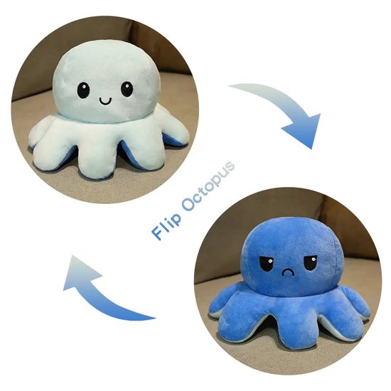 Octopus mood knuffel - Emotie knuffel - Knuffel - Mood - Verwisselbaar ...