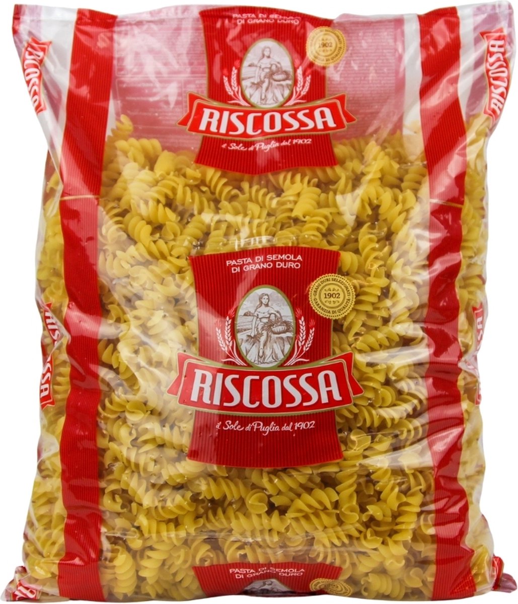 Fusilli van Riscossa - 3KG zak - Grootverpakking - 3kg Fusilli - Pasta ...
