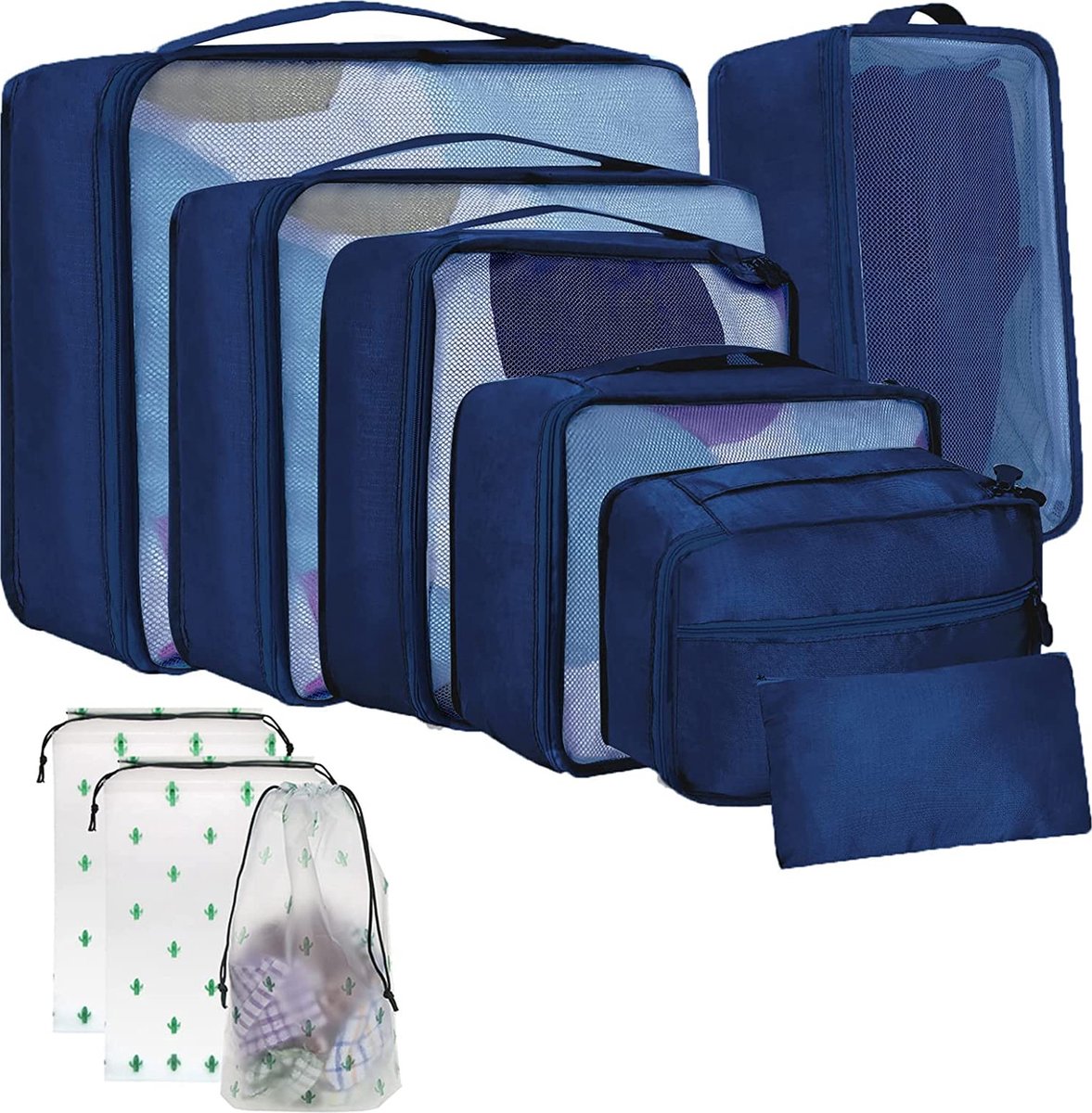 Koffer organizer, set van 10 items, packs, koffer organizer, pack set ...