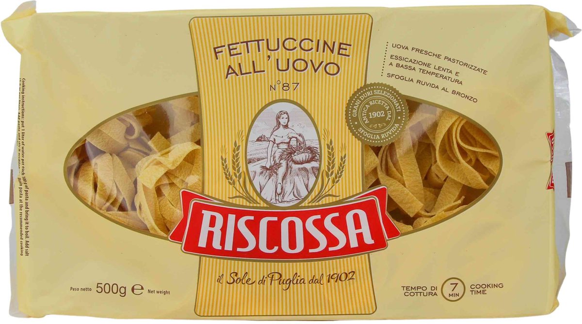 Fettuccine van Riscossa - 10 zakken x 500 gram - Pasta | bol.com