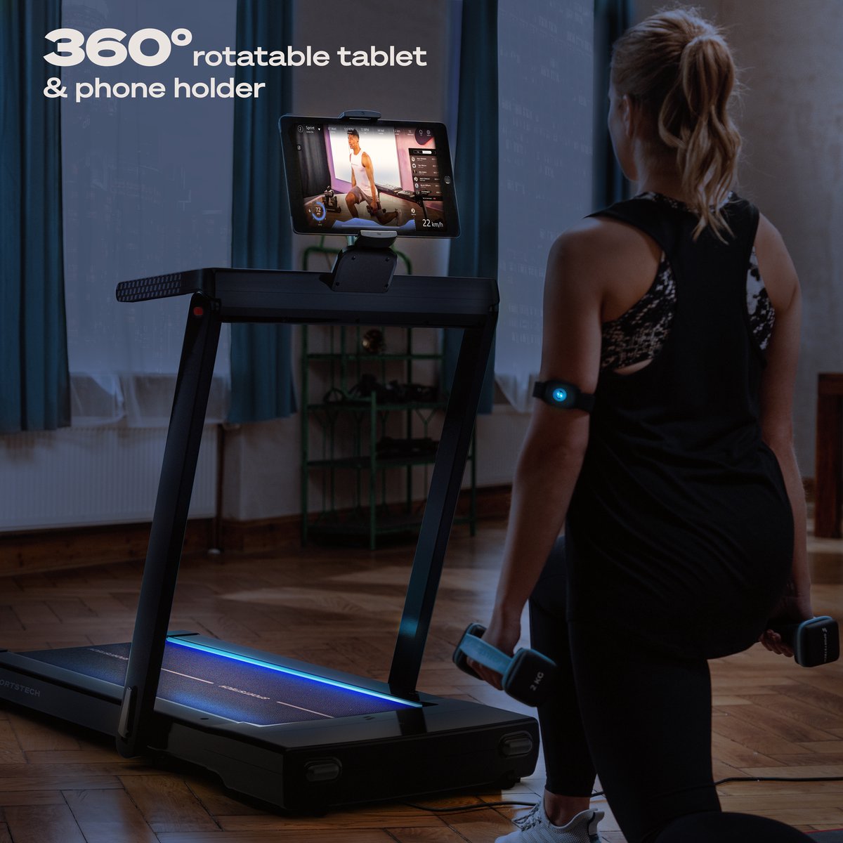 sTread opvouwbare smart loopband met app functie - tot 12 km/u ...