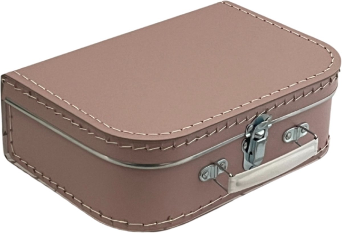 Kinderkoffer 25cm Oudroze - Logeerkoffer - Kartonnen koffer - Kinder ...