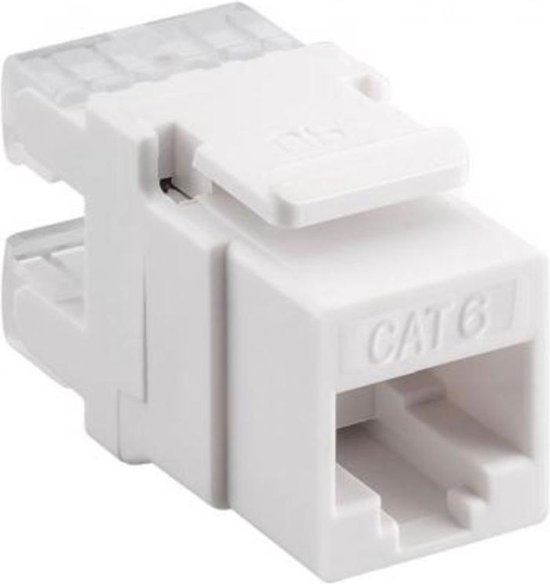 Netwerk keystone - Cat6 - RJ45 - Wit - Per stuk - Allteq | bol.com