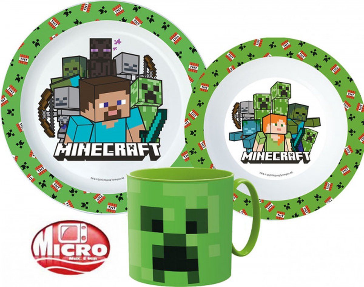 Minecraft - Minecraft Bord - Minecraft beker - Minecraft kommetje ...