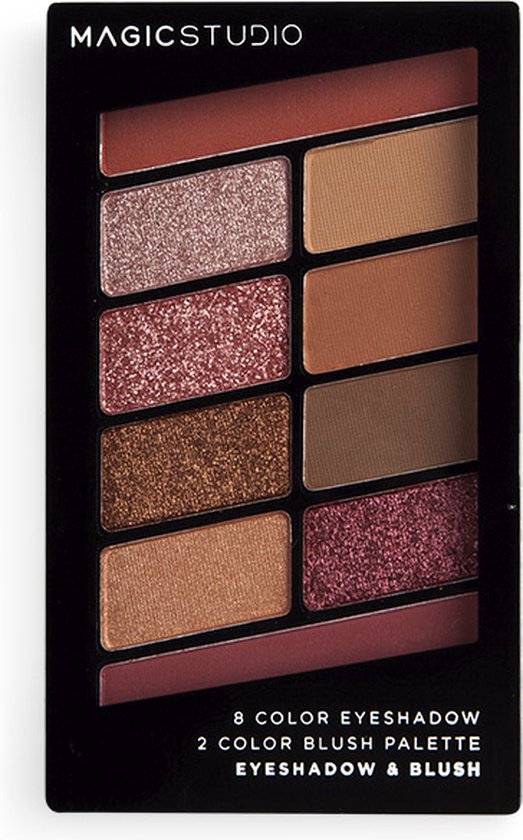 Magic Studio - make up set - 12-delig palette incl. 8 oogschaduws en ...