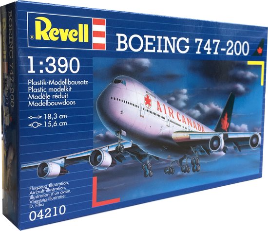 1:390 Revell 04210 Boeing 747-200 Air Canada Vliegtuig Plastic ...