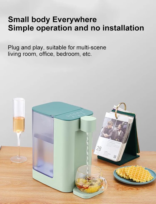 Heetwaterdispenser - Luxe Instant waterkoker - Heetwatertap - 3 Liter ...