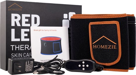 Homezie Infrarood riem - Lichttherapie - Massage apparaat - Verlicht ...