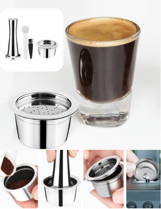 Luxe Herbruikbare Koffie Cups - Capsules - Navulbare Koffiecapsules ...
