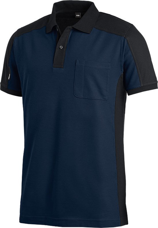 FHB KONRAD Poloshirt 91490 - Marine-Zwart - 5XL | bol