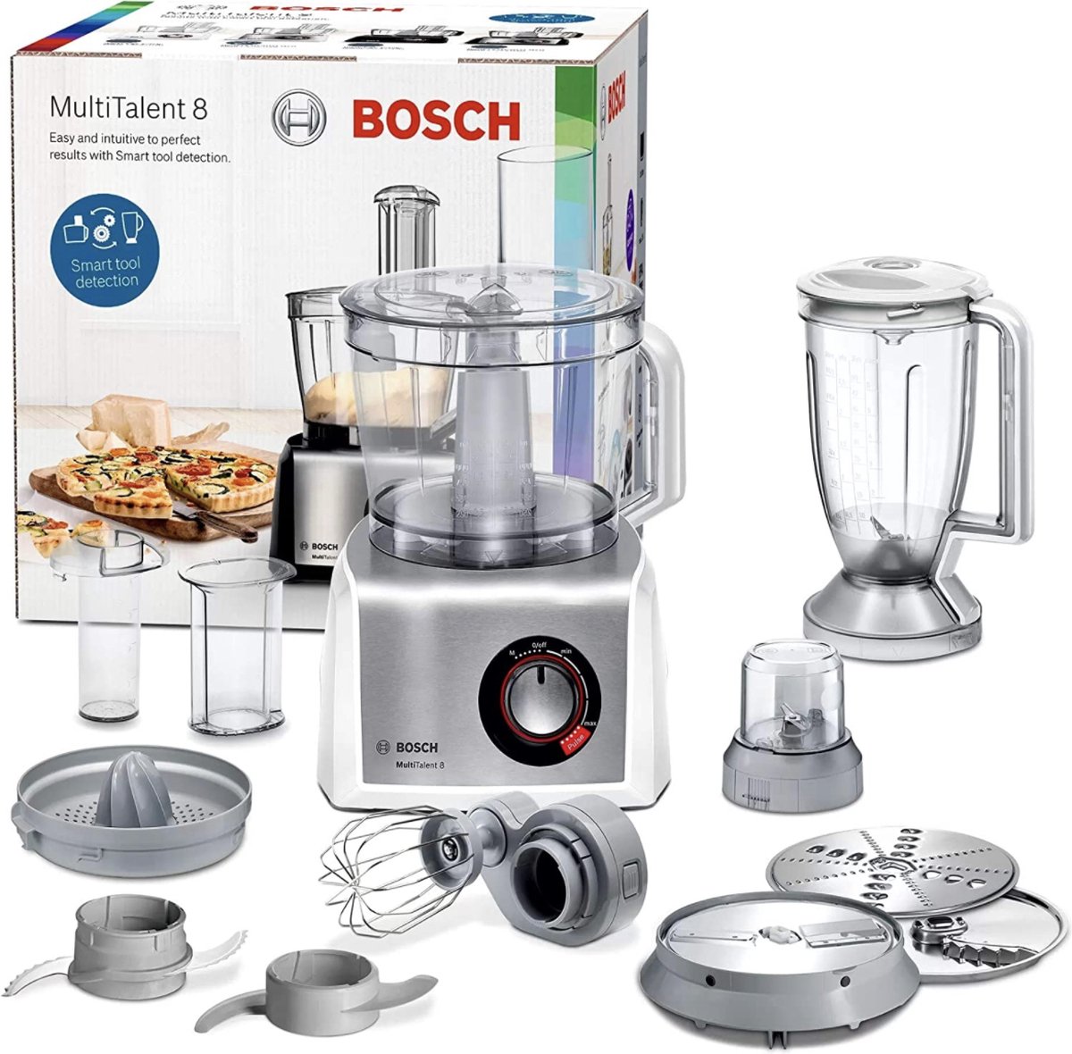 Bosch MC812S844 MultiTalent 8 Keukenmachine Wit/RVS | bol.com
