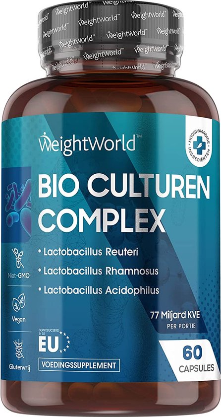 WeightWorld Pro Bio Culturen capsules - met 20 bacteriestammen - 60 ...