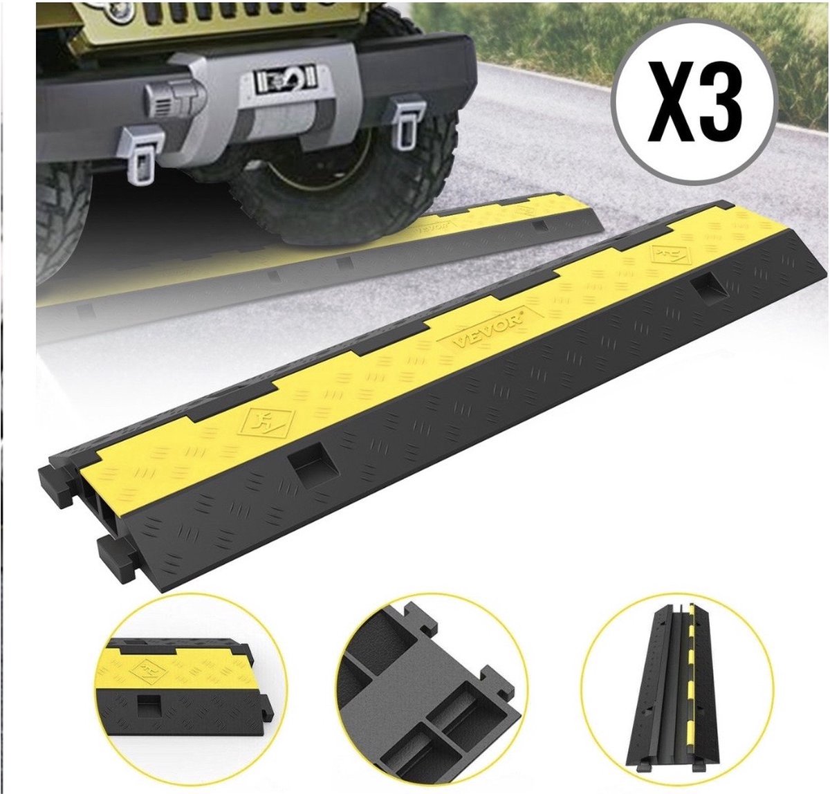 VEVOR® Cable Bridge - Cable Tray Floor - Cable Tray - Cable Threshold ...