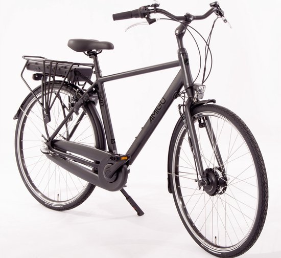 Amigo E-City S1 - Elektrische Stadsfiets voor Heren - 28 Inch 54 cm - 3 ...