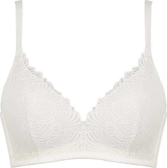 Naturana - Voorgevormde soft bh met kant - 5674 - Ecru - 85C | bol