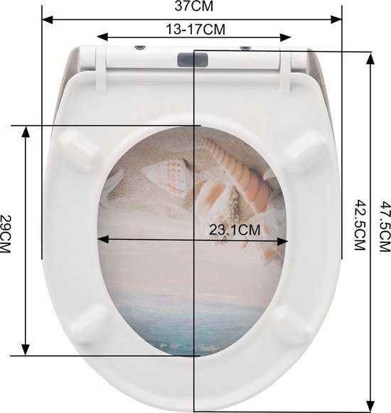 Toiletbril met Softclose & Print - Toiletbrillen - WC Bril - Brillen ...